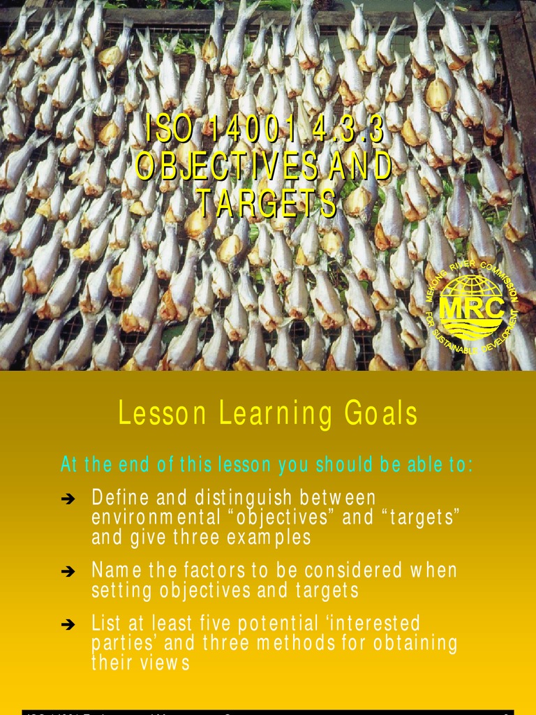 ISO Objectives and Target | PDF | Environmental Resource Management ...