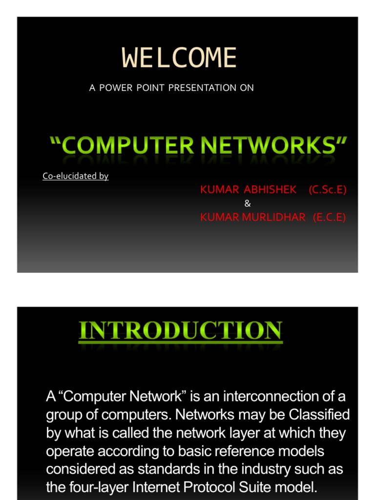 Computer Networks | PDF | Node (Networking) | Communications Protocols
