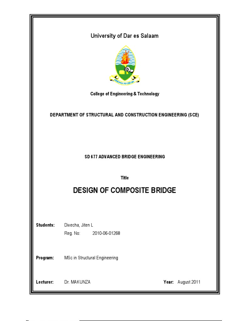 Composite Bridge Design Overview | PDF | Beam (Structure) | Bending