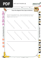 Tracing Patterns Worksheet | PDF