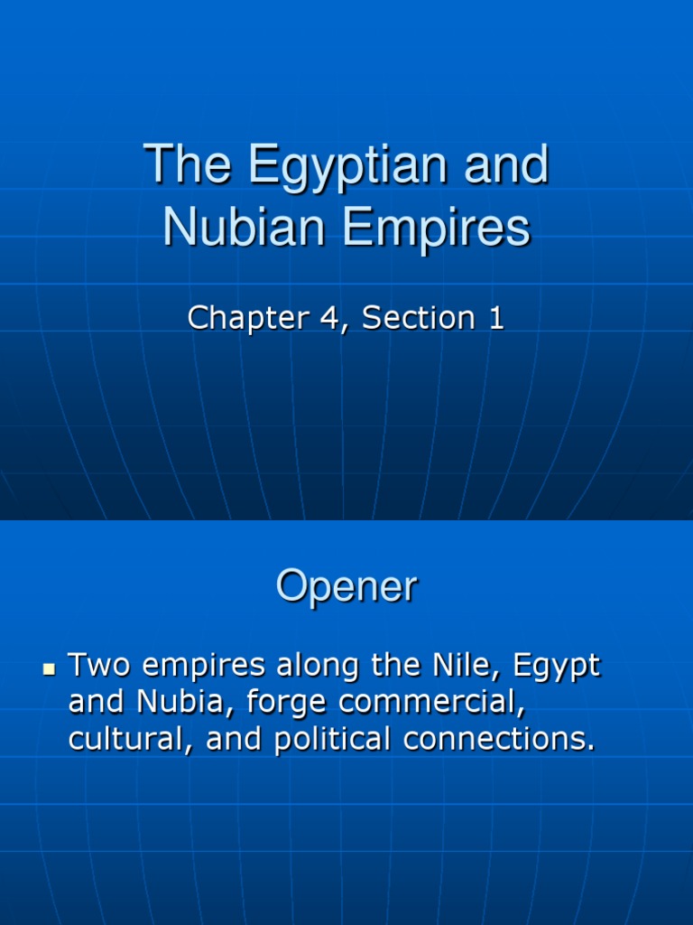 The Egyptian and Nubian Empires: Chapter 4, Section 1 | PDF | New ...