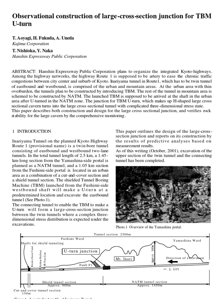 Observational Construction of Large-Cross-Section Junction For TBM U ...
