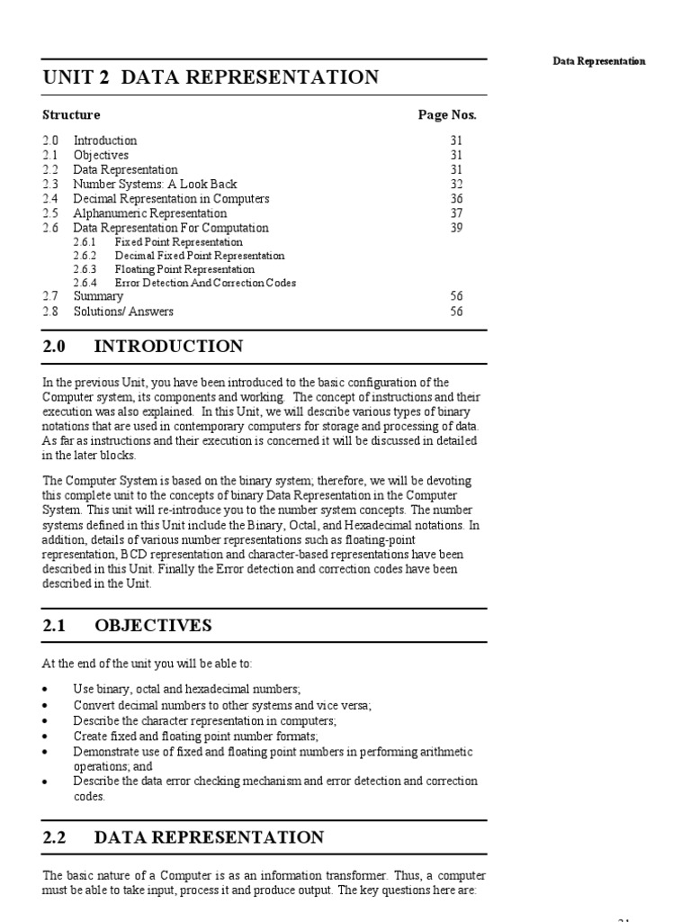 Data Representation | PDF | Ebcdic | Binary Coded Decimal