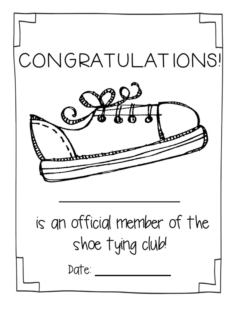 Shoe Tying Awards | PDF | Learning