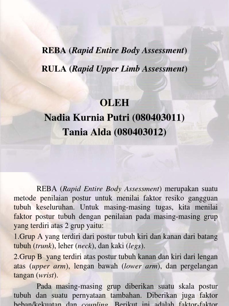 Metode Rula Dan Reba | PDF