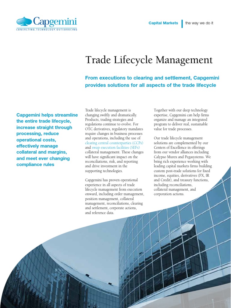 Trade Life Cycle | Derivative (Finance) | Over The Counter (Finance)