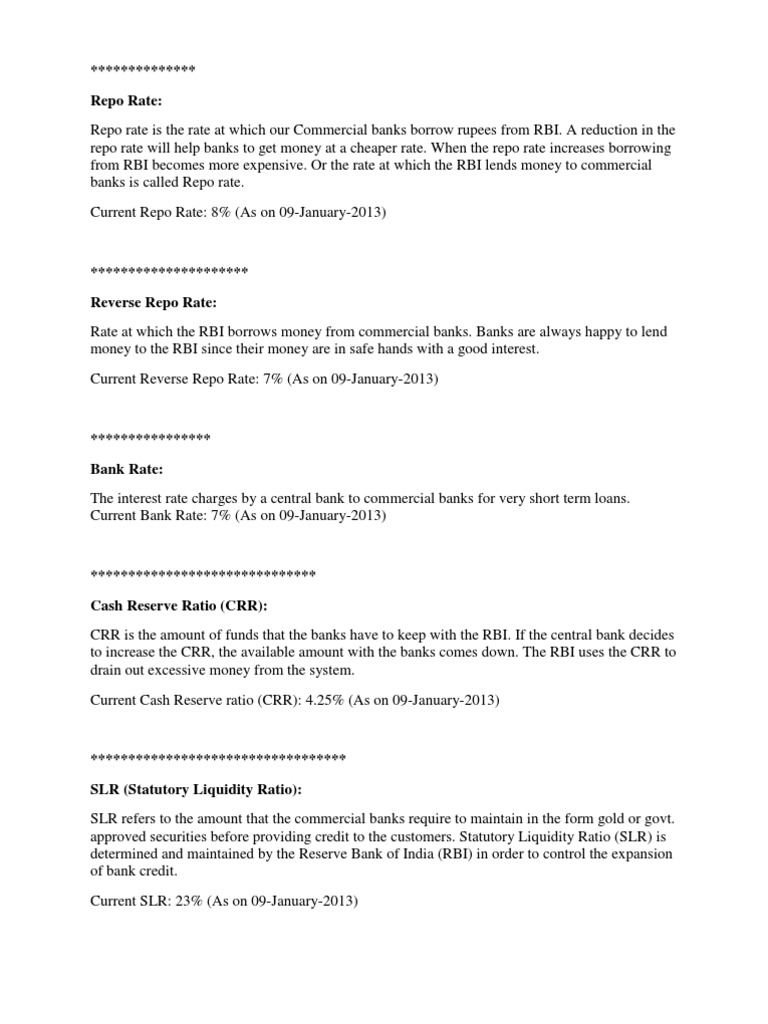 Banking Important Terms | PDF | United States Treasury Security ...