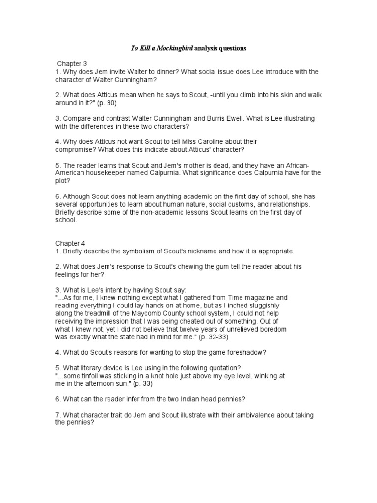 Analyzing Character Dynamics in TKAM | PDF | To Kill A Mockingbird