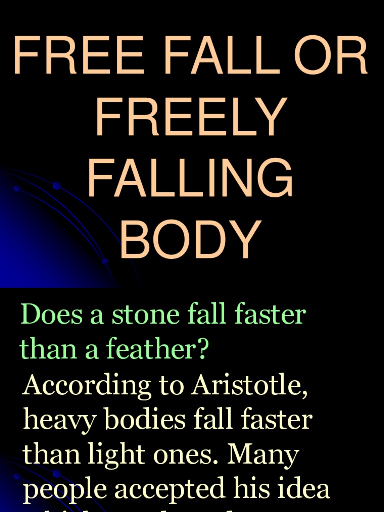 Free Fall Pdf Gravity Spacetime