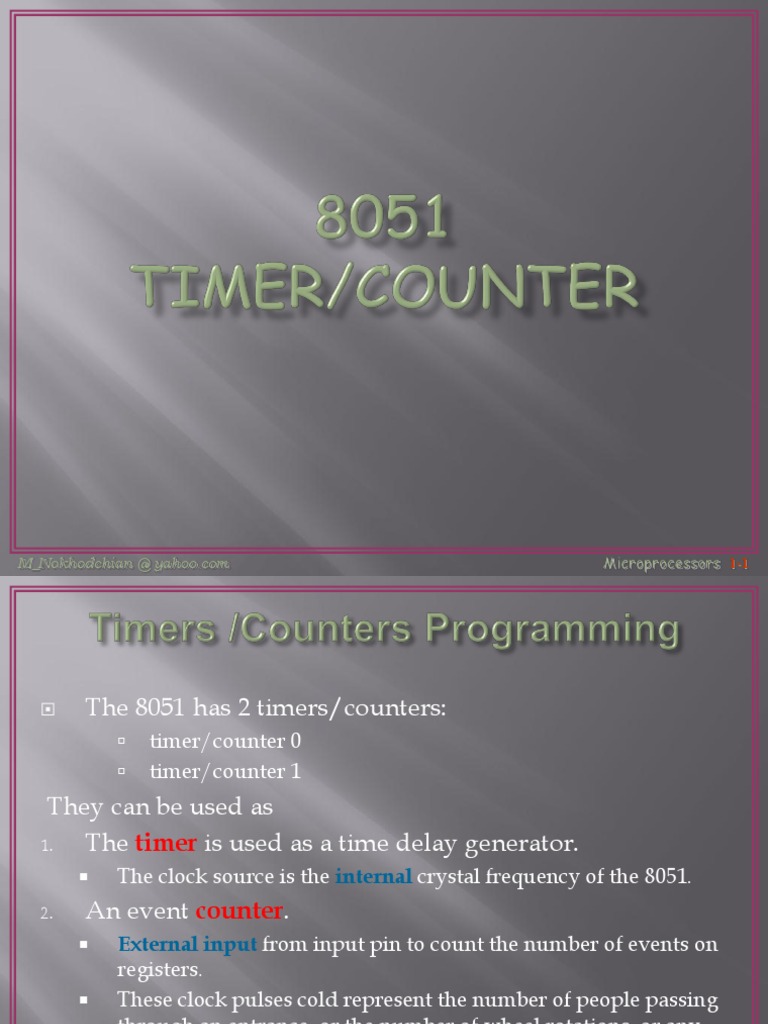 Timer | PDF | Timer | Digital Electronics