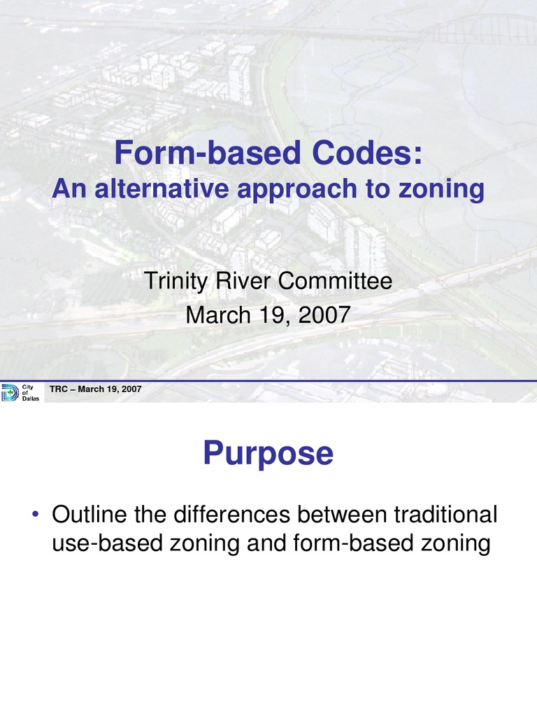 Form-Based Codes:: An Alternative Approach To Zoning | PDF | Zoning ...