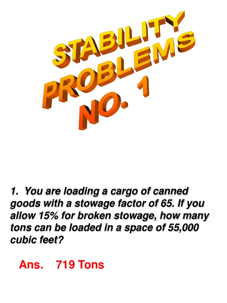 Ship Stability | PDF | Ships | Watercraft