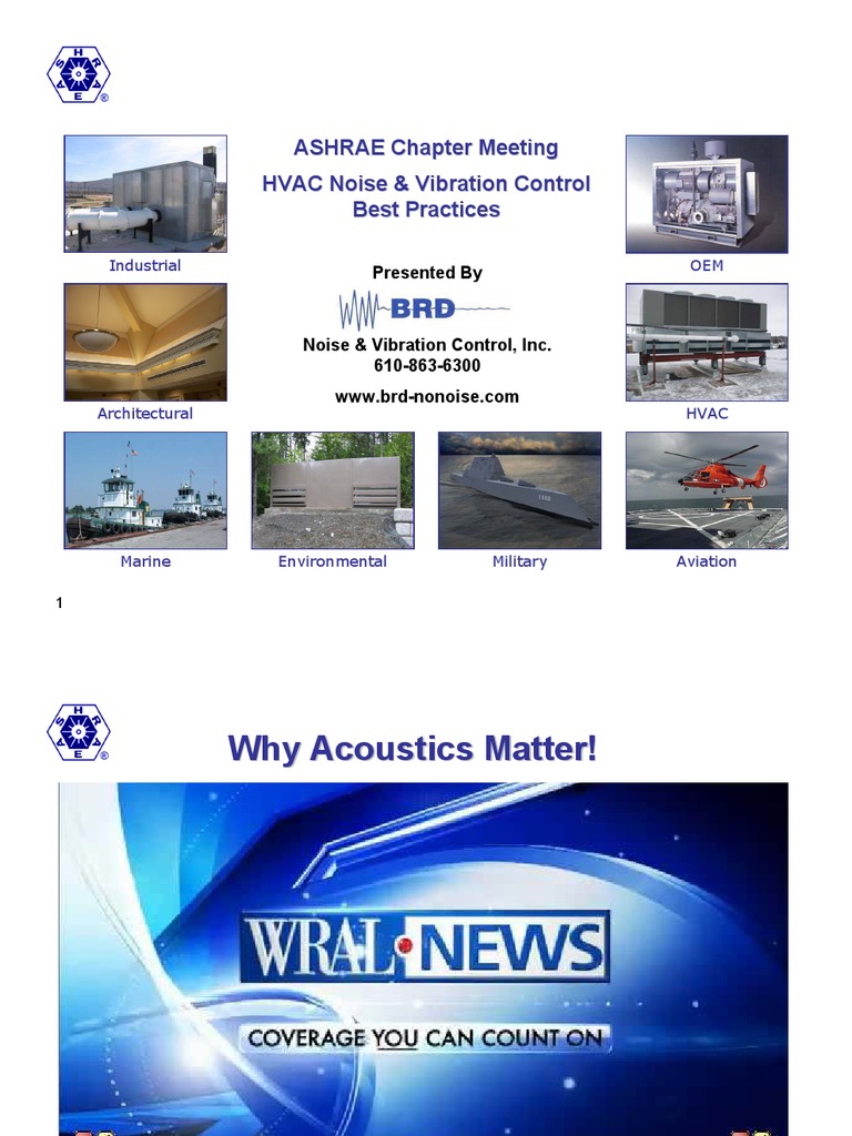 HVAC Noise and Vibration Control Summary | PDF | Decibel | Sound