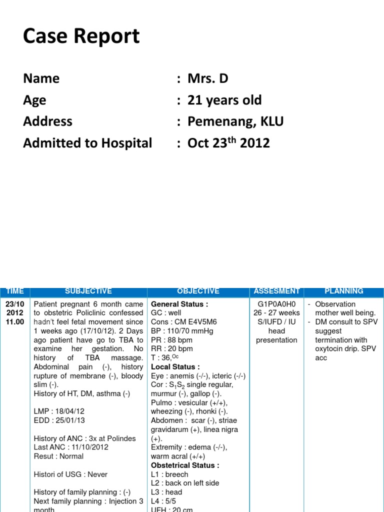 Laporan Kasus KJDR | PDF | Human Reproduction | Fertility