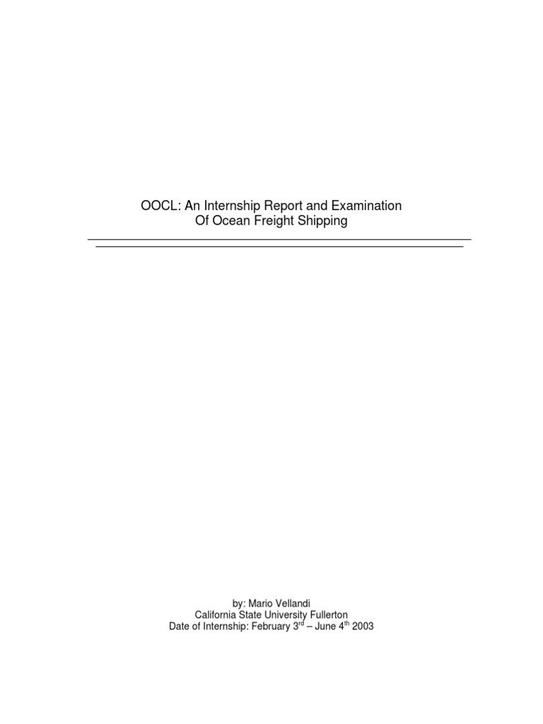 Oocl | Download Free PDF | Containerization | Cargo