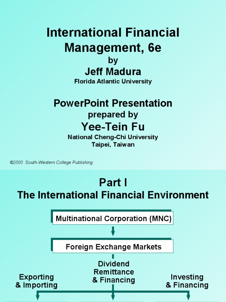 International Financial Markets | International Business | Valuation ...