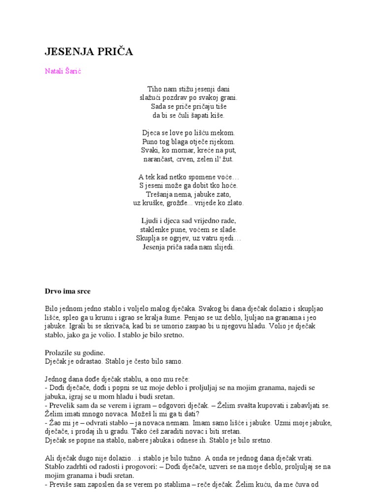 Jesenja Priča | PDF