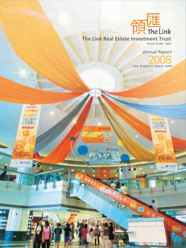 0823.HK The Link REIT 2007-2008 Annual Report | PDF | Real Estate ...