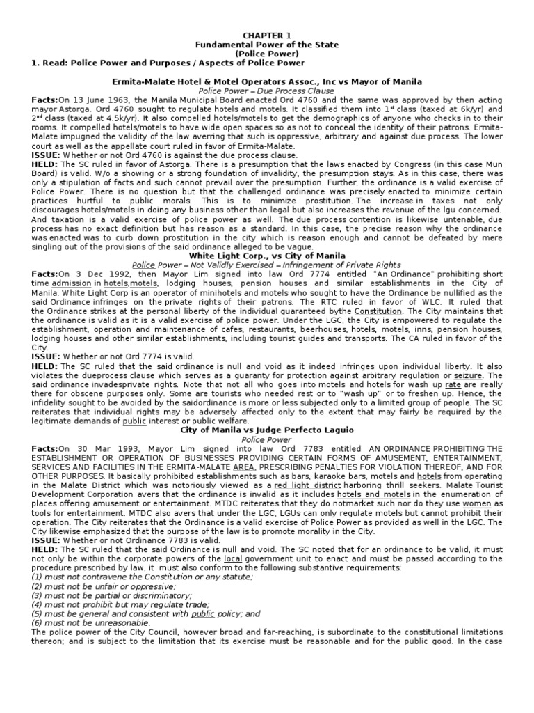 Consti Case | PDF | Eminent Domain | Equal Protection Clause