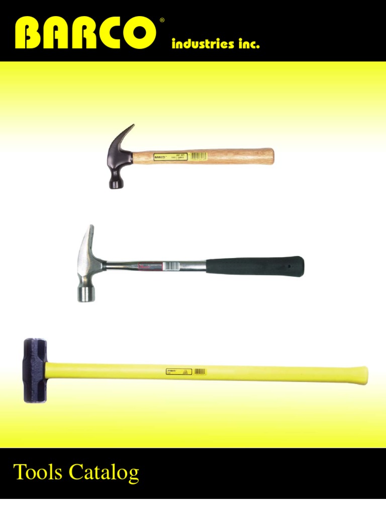 Barco: Tools Catalog | PDF | Hammer | Axe
