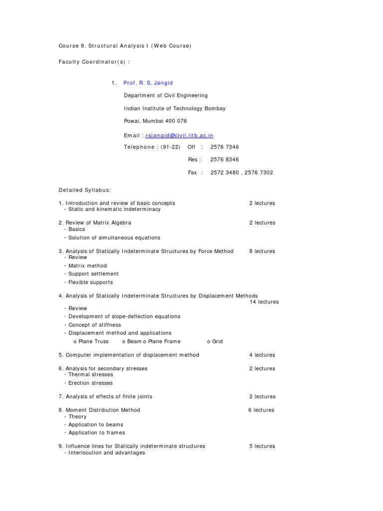 Structural Analysis | PDF