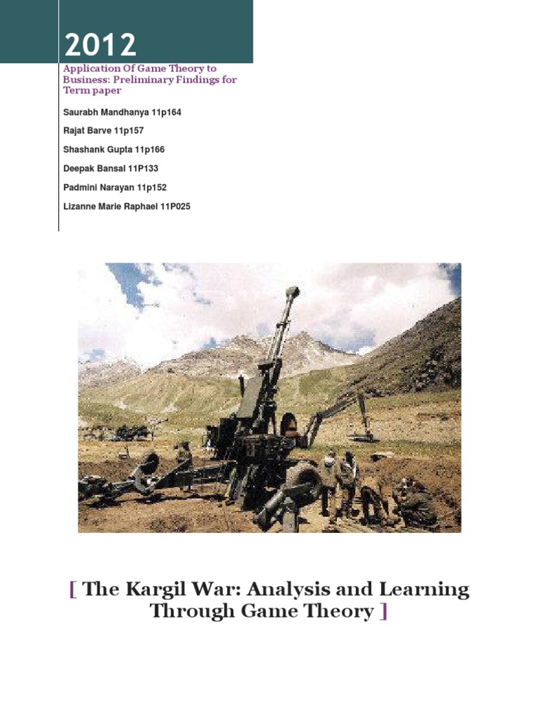 Kargil War | PDF | India–Pakistan Relations | Pakistan