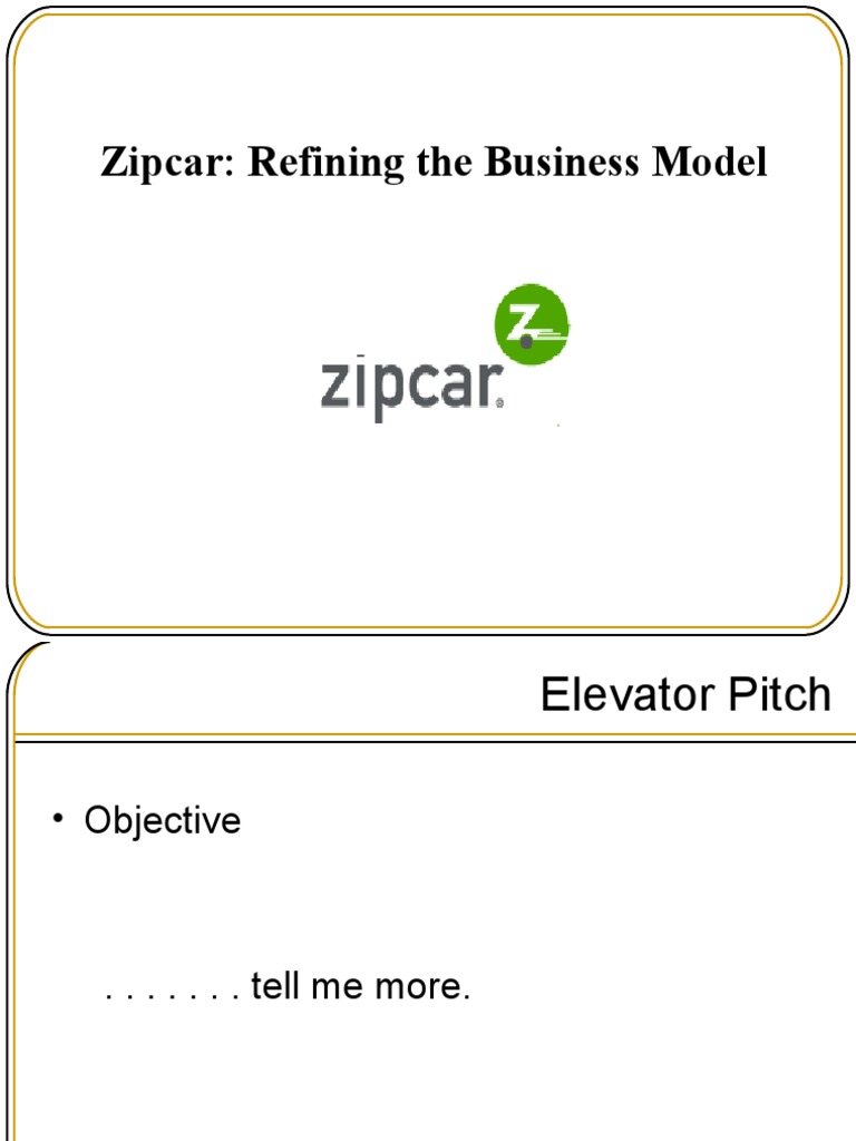 Session 8 - Zipcar | PDF | Car | Business Model