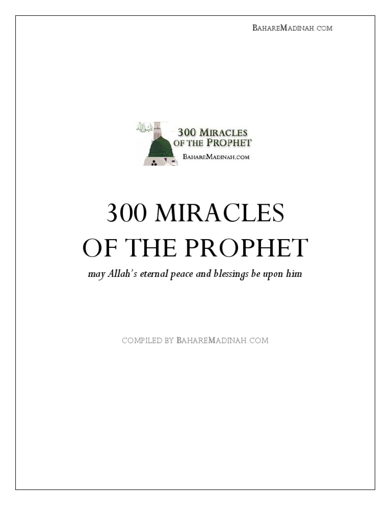 300 Miracles of Prophet Muhammad | PDF | Muhammad | Prophets And ...