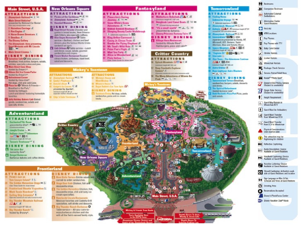 Disneyland Park Printable Map | PDF | Home & Garden