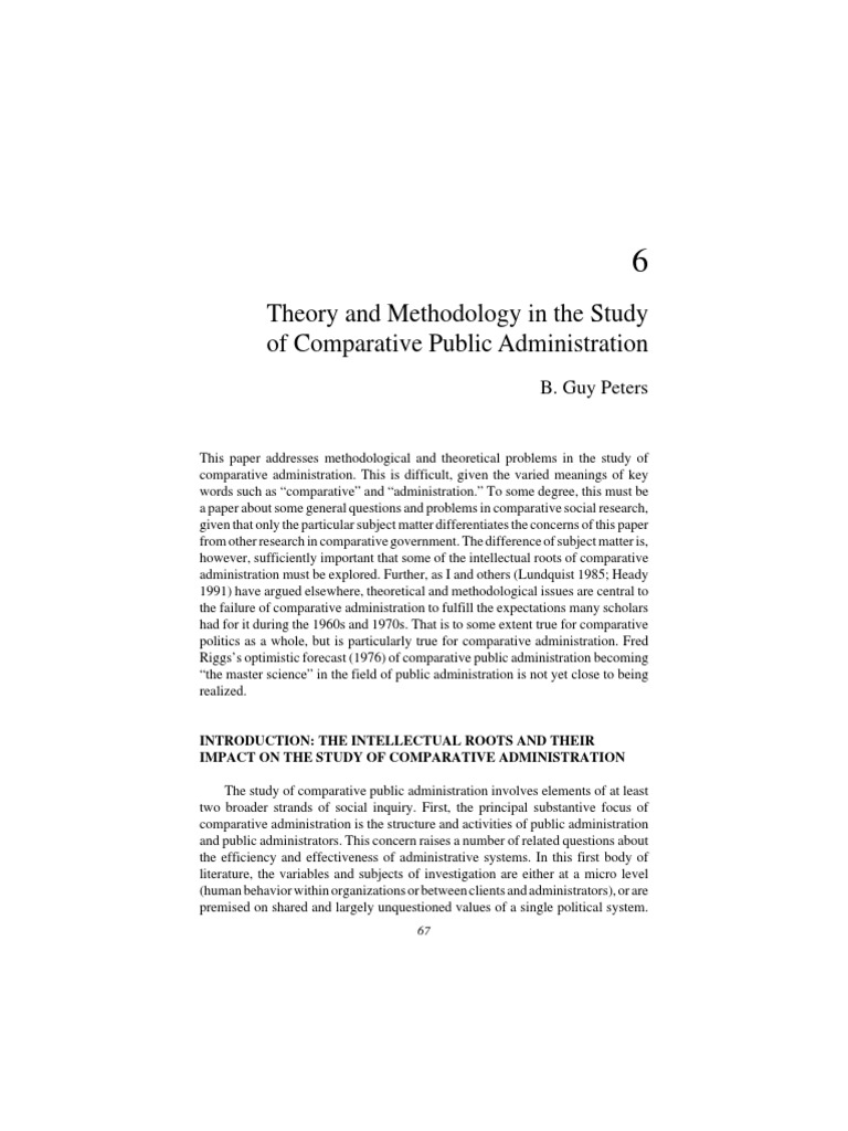 Comparative Public Administration | PDF | Public Administration | System