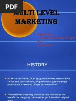 Report On MLM | PDF | Multi Level Marketing | Business