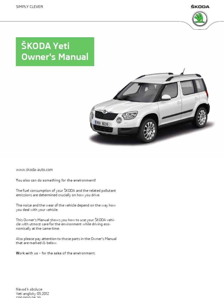 SUV - Yeti - Owners Manual | PDF
