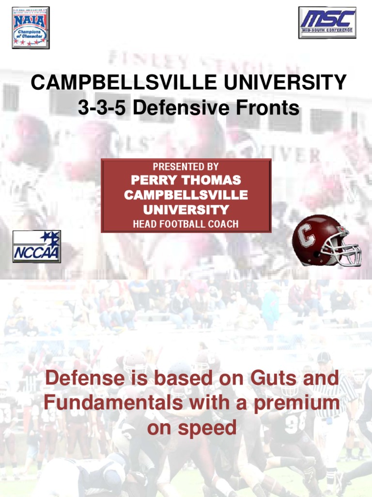 Campbellsville University 3-3-5 Defensive Fronts: A Guide to Alignment ...