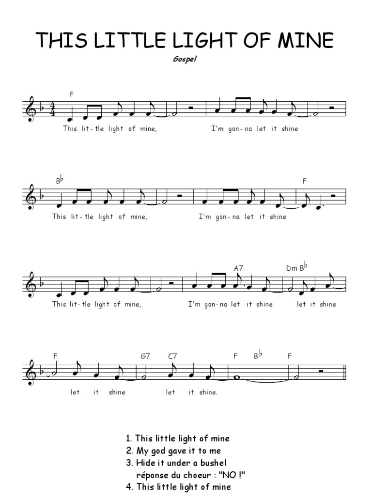 This Little Light of Mine | PDF