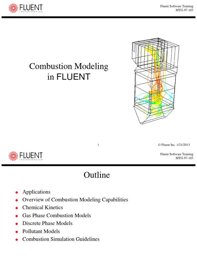 Fluent Combustion Analysis | PDF | Combustion | Fluid Dynamics