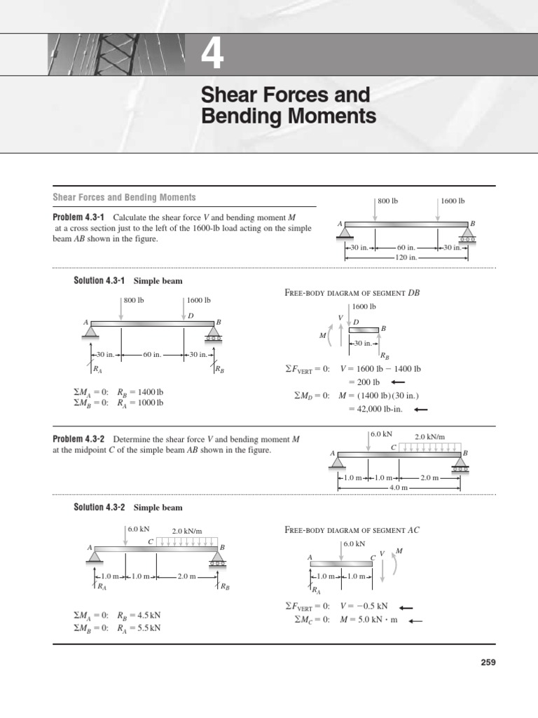 SFD and BMD | PDF | Bending | Beam (Structure)