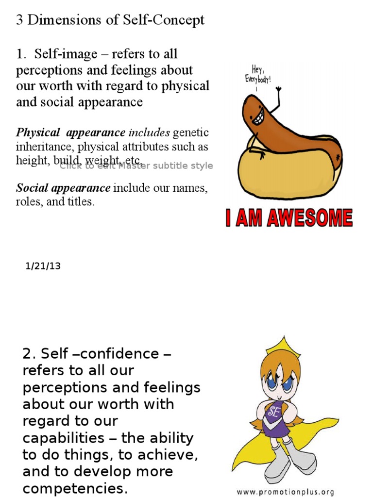 3 Dimensions of Self-Concept | PDF | Self Concept | Metaphysics Of Mind