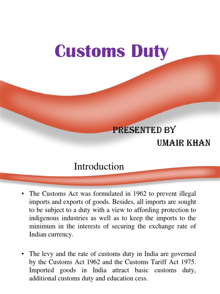 Custom Duty | PDF | Dumping (Pricing Policy) | Customs