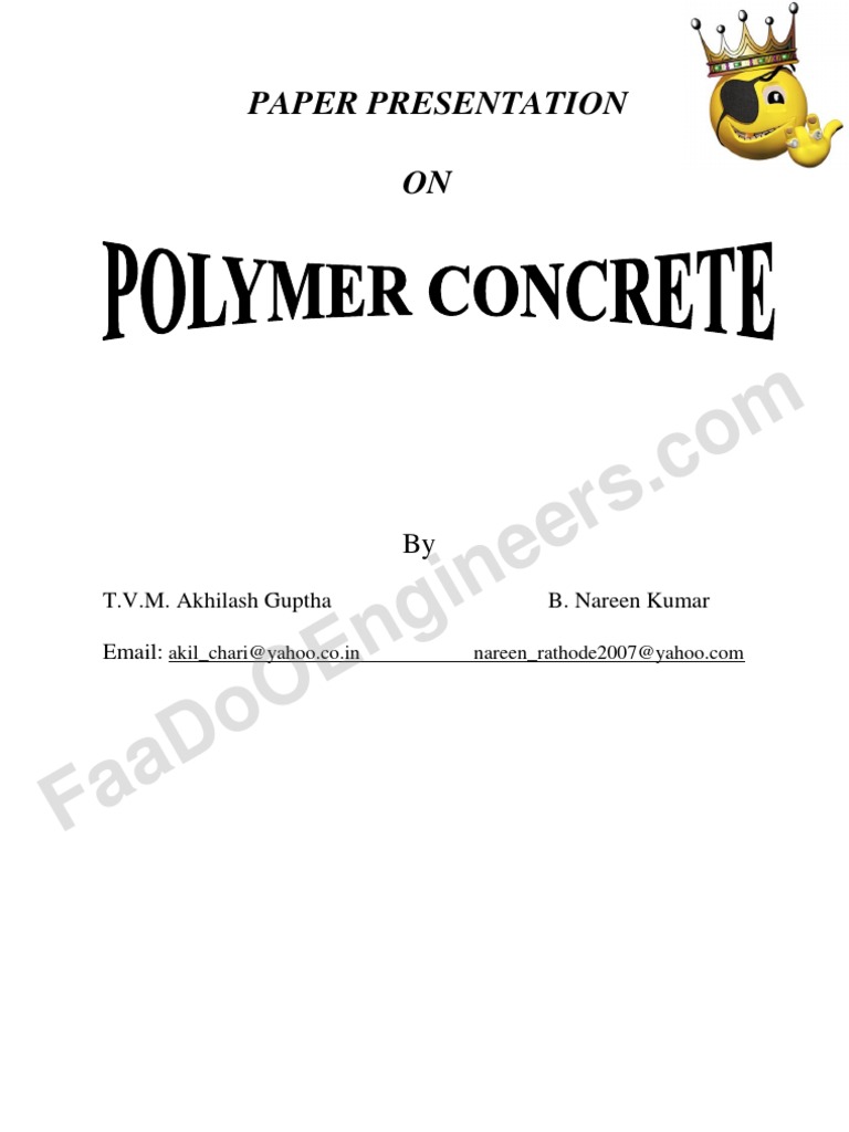 Polymer Concrete | PDF | Polymers | Concrete