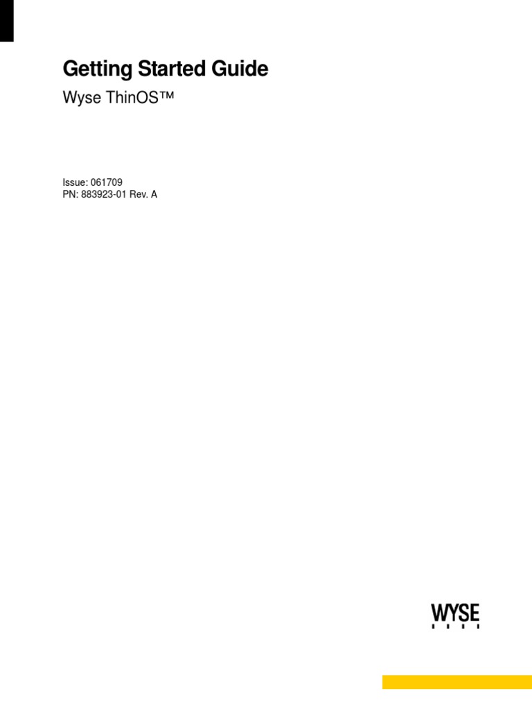 Wyse Thin OS Getting Started | PDF | File Transfer Protocol | Desktop ...