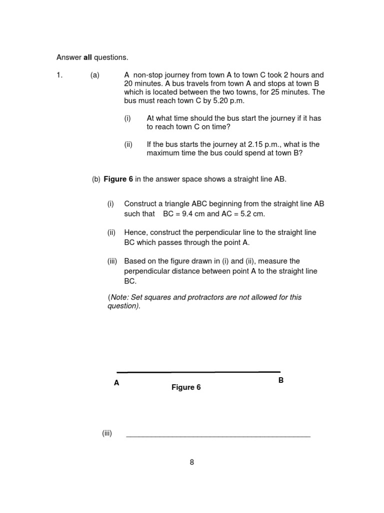 Contoh Soalan Math | PDF | Area | Triangle