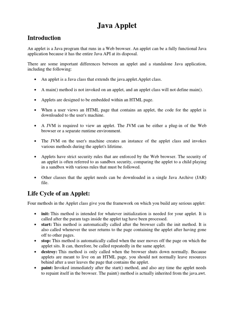 Java | PDF | Java (Software Platform) | Java (Programming Language)