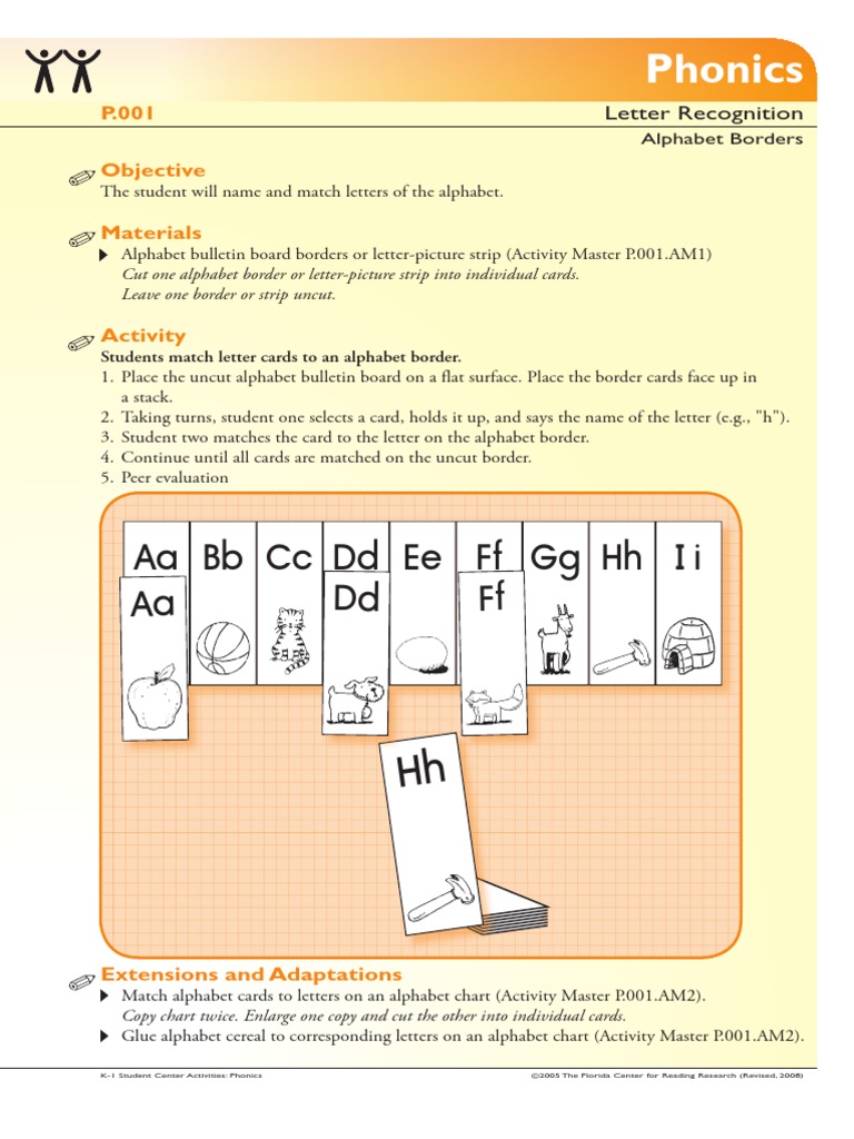 Kindergarten and 1st Grade Phonics Letter Recognition | PDF | Phonics ...