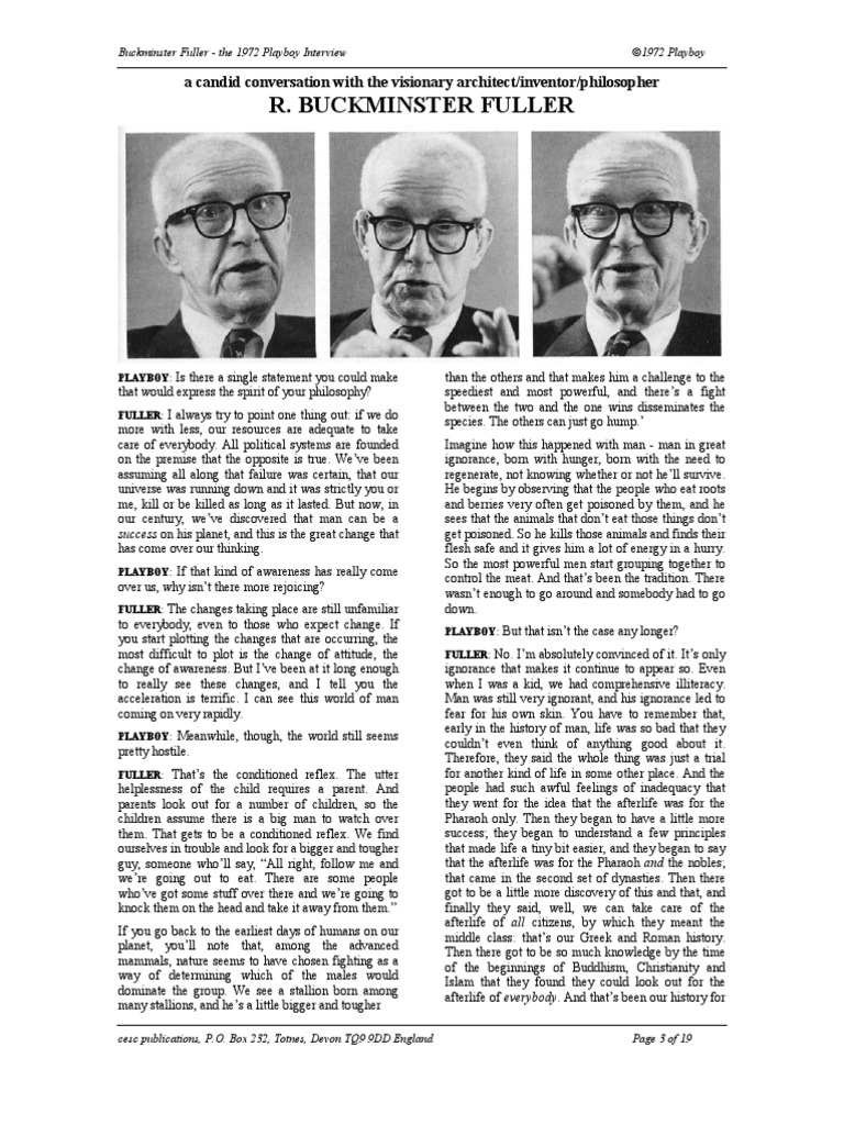 Buckminster Fuller PDF | PDF | Universe | Life