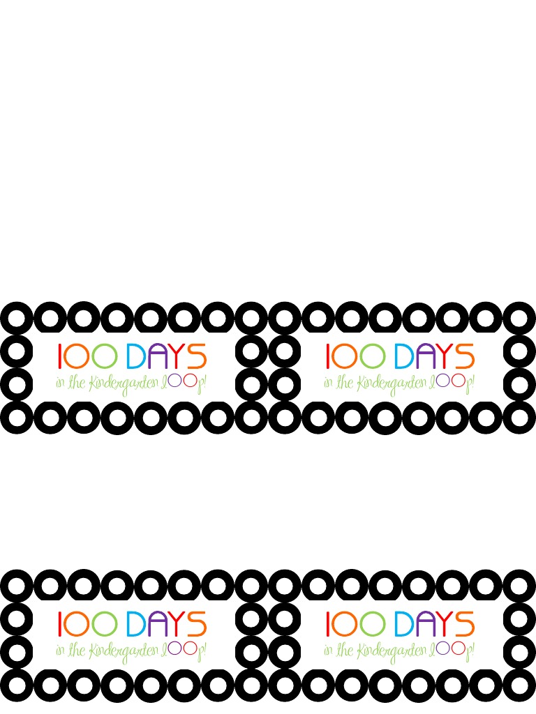 100 Days of School Tag | PDF