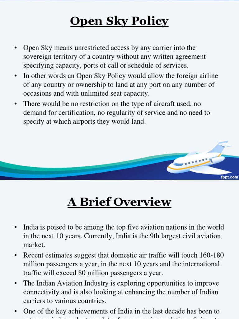 Open Sky Policy | PDF | Airlines | Airport