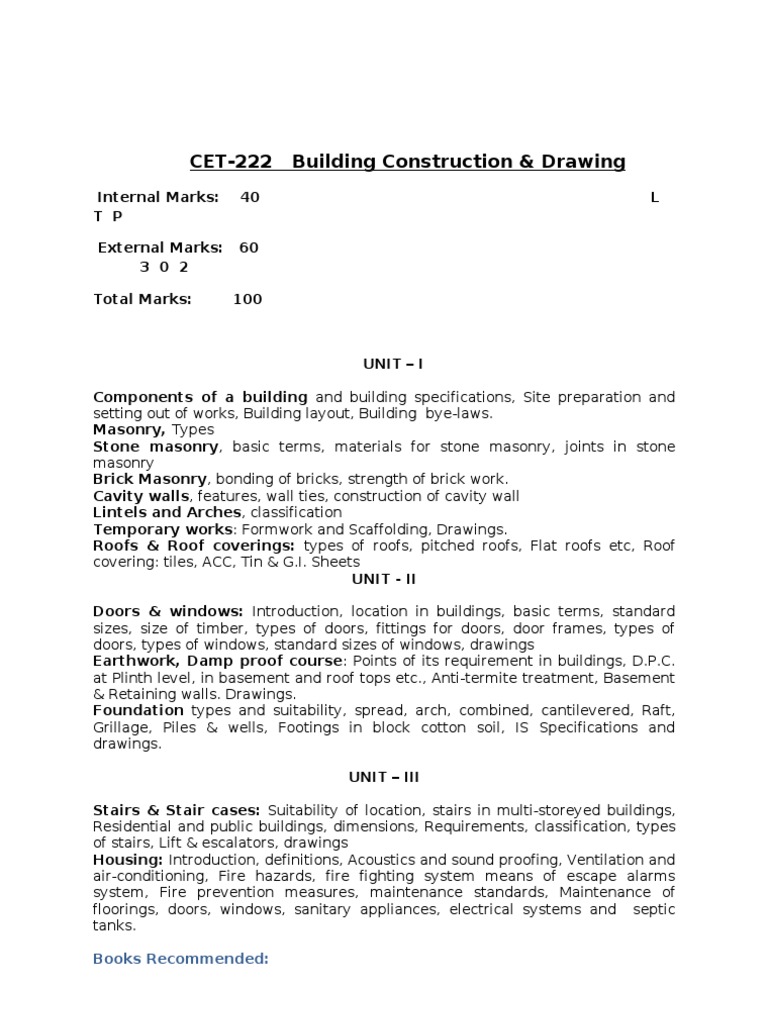 Building Construction and Drawing | PDF | Concrete | Demand