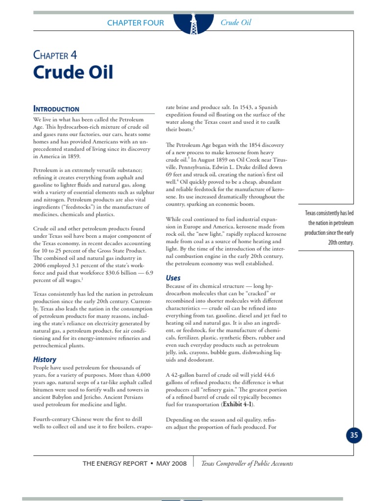 Crude Oil | PDF | Oil Refinery | Petroleum