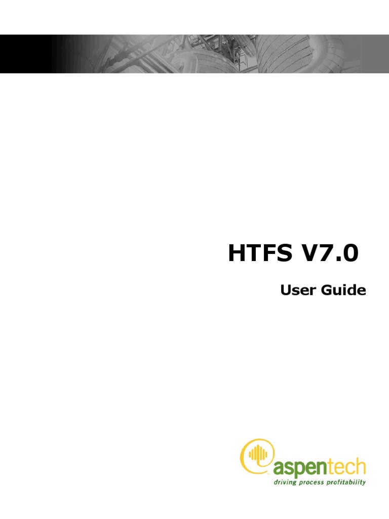 Aspen HTFS V7 - 0-User Guide | PDF | Computers