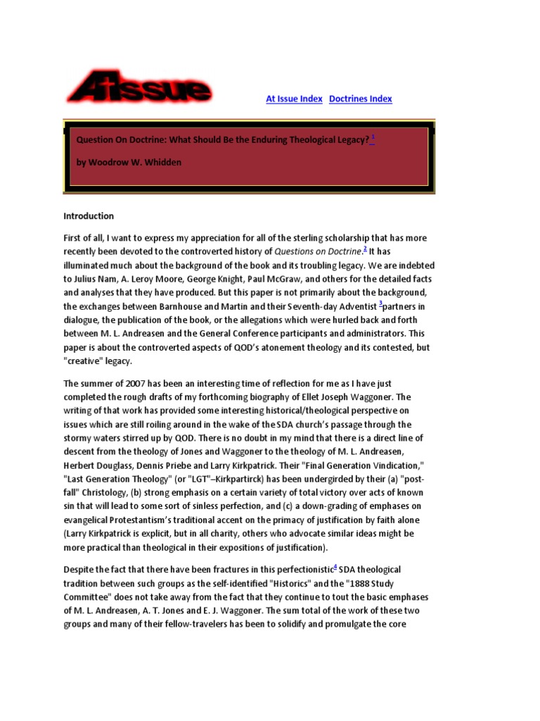 Questions On Doctrine Pdf Justification Theology Grace In